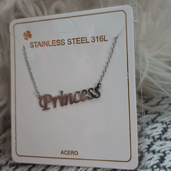 Jewelry | Princess Stainless Steel 316l Necklace | Poshmark